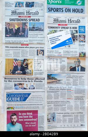 Miami Florida,Herald front page,daily newspaper weather news Hurricane ...