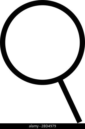 Search thin line icon, magnifier and find, optical sign vector graphics ...