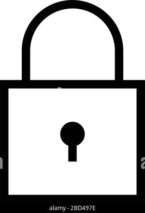 Laptop lock icon outline vector. Computer password. Security shield ...