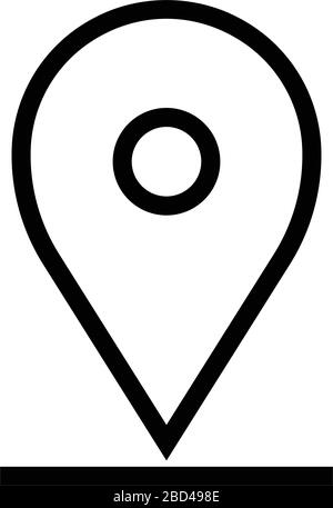 Sharp pin icon. Simple illustration of sharp pin vector icon for any ...