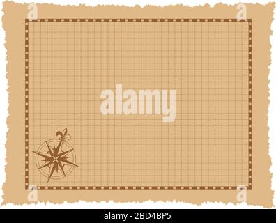 Vintage map template vector illustration Stock Vector Image & Art - Alamy