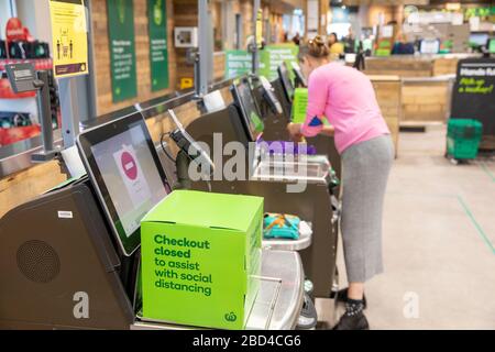 checkout at Woolworths supermarket retail store in sydney new south ...