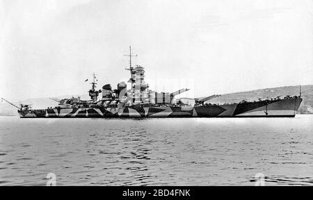 Italian battleship 'Roma' Stock Photo - Alamy