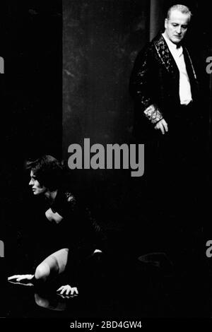 French actress Fanny Ardant performs in Lyon, 1990, France Stock Photo ...