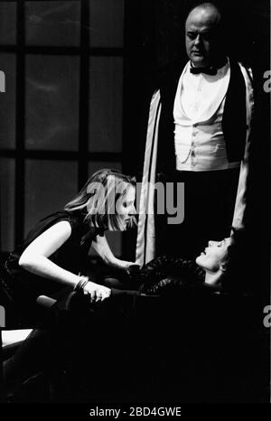 French actress Fanny Ardant performs in Lyon, 1990, France Stock Photo ...