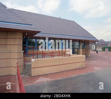 1990, new completed West Yorkshire Playhouse, Leeds, Northern England ...