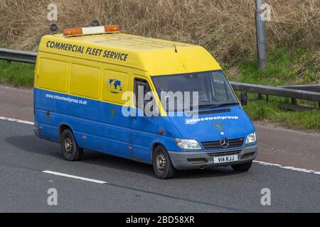 Very old yellow Mercedes Benz Sprinter Van; Graffiti, rat-look, painted ...