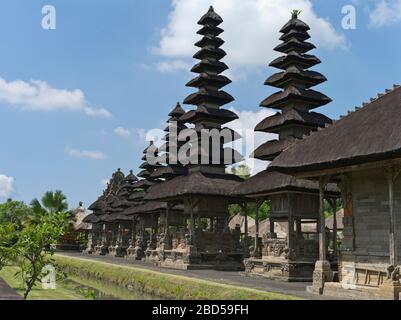 Meru towers (pelinggih) of the inner sanctum of the Ulun Danu Batur ...
