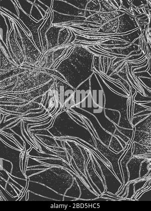 Black abstract textured grunge background wall with horizontal stripes ...