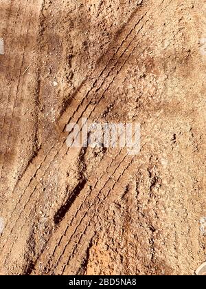 Muddy bumpy path in detail. Impassable road Stock Photo - Alamy