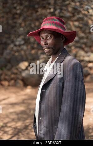 A Group of Traditional Konso Tribe Men Playing Gebra which is the ...