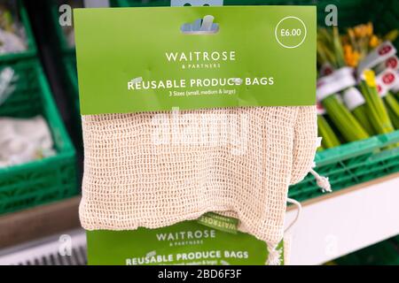 Waitrose Plastic Bag Stock Photo - Alamy