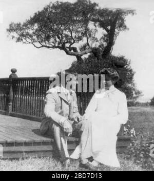 Franklin and Eleanor Roosevelt at Campobello Island in 1920. Franklin ...