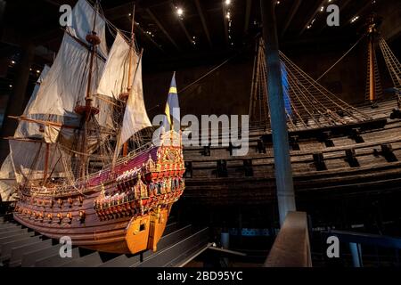 The Vasa ship inside the Vasa Museum in Stockholm, Sweden Stock Photo ...