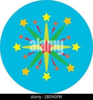 fireworks splash block and flat style Stock Vector Image & Art - Alamy