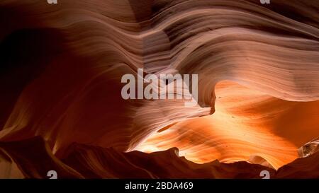 Amazing sandstone structures in the Upper Antelope Canyon Stock Photo ...