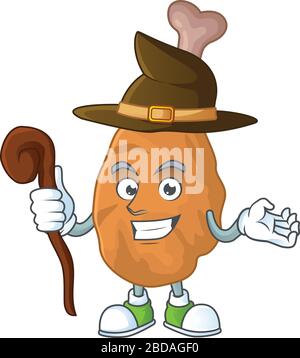 Yummy chicken thigh with witch character shape Stock Vector Image & Art ...