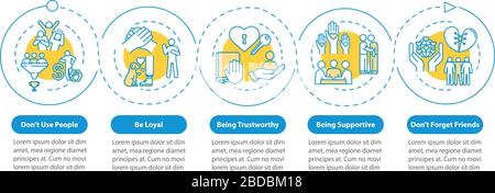 Friends relationship brochure template. Friendship core values. Flyer ...