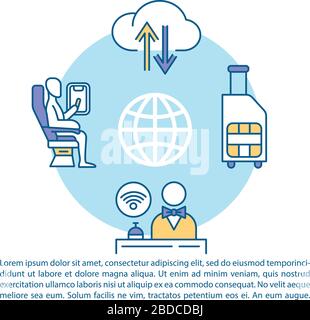 International SIM card brochure template. Tariff plan benefits. Flyer ...