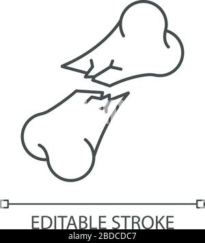 Nasal fracture icon. Broken nose bone. Crack in nose cartilage. Facial ...