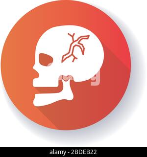 skull fracture icon color illustration Stock Vector Image & Art - Alamy
