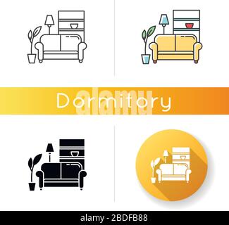 Cosy interior RGB color icon Stock Vector Image & Art - Alamy