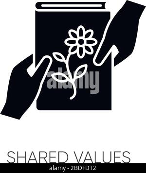 book sharing icon Vector Glyph Illustration Stock Vector Image & Art ...