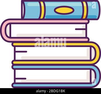 Textbooks icon. Cartoon of textbooks vector icon for web design ...