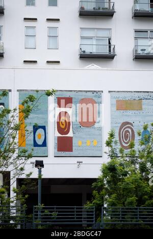 White Modernist John Piper Mural Piper Building, Peterborough Road ...