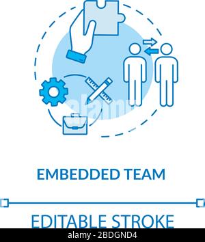 Roles turquoise concept icon Stock Vector Image & Art - Alamy