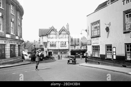 High Street, Leatherhead, Surrey, England, United Kingdom Stock Photo ...