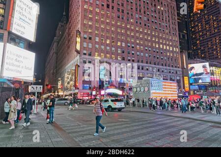 People walk in Times Square, Manhattan, New York City Stock Photo - Alamy