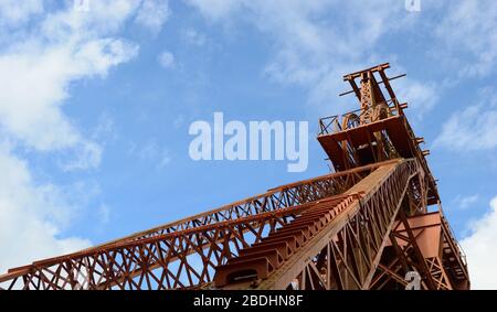 Winding Gear (pit wheel) at the former Frances Colliery, Dysart Fife ...