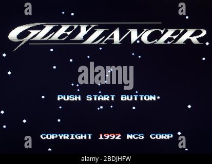 Gleylancer - Sega Genesis Mega Drive - Editorial use only Stock Photo ...