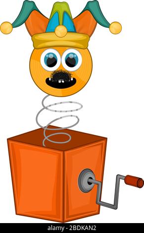 Isolated joke box image Stock Vector Image & Art - Alamy