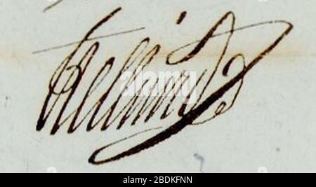 Général Trelliard - signature Stock Photo - Alamy