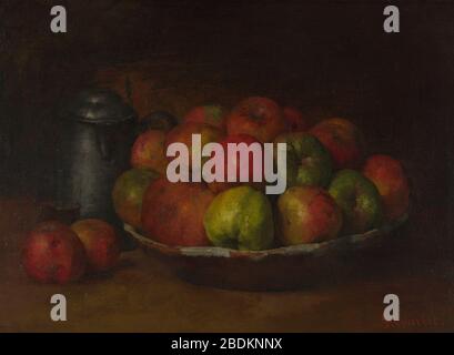 Still Life with Apples and a Pomegranate, Gustave Courbet, 1871-1872 ...