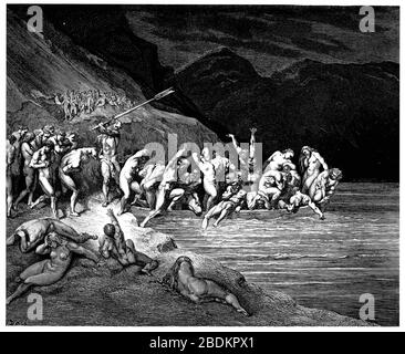 The Inferno, Canto 10 by Gustave Dore Stock Photo - Alamy
