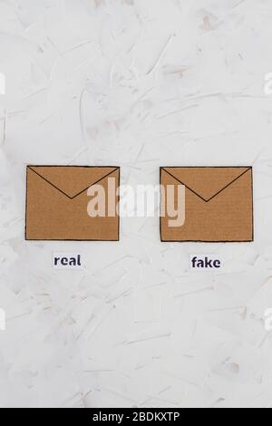 Junk mail or spam and fake letter idea. Concept for unsolicited mail or ...