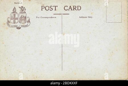 GWR series 7 postcard back Stock Photo - Alamy