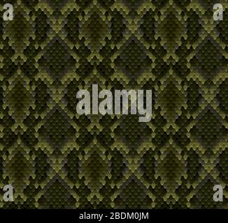 Seamless python snake skin pattern. Vector illustration Stock Vector ...