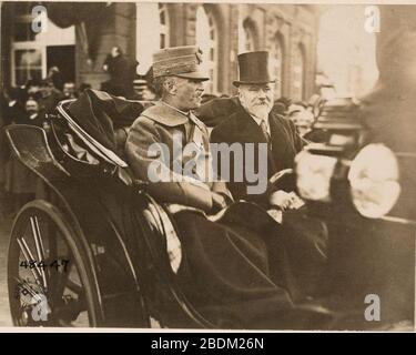 King Victor Emmanuel of Italy and President Poincare riding down the ...