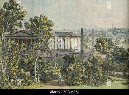 Hagaparken slottsruin 2 Stock Photo - Alamy