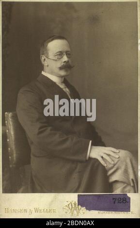 Hans Christian Gram portrait by Hansen & Weller A Stock Photo - Alamy