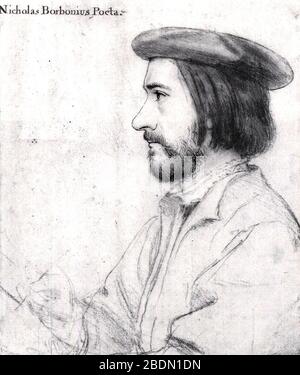 Nicolas Bourbon, by Hans Holbein Stock Photo - Alamy