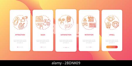 Sales tools onboarding mobile app screen Stock Vector Image & Art - Alamy