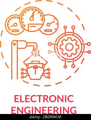 Electronic devices manufacturing abstract concept vector illustrations ...