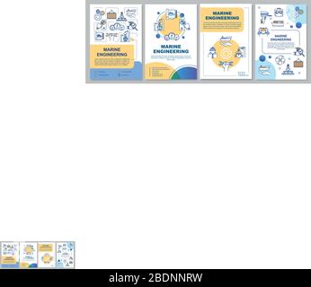 Marine engineering vector infographic template. Passenger and cargo ...