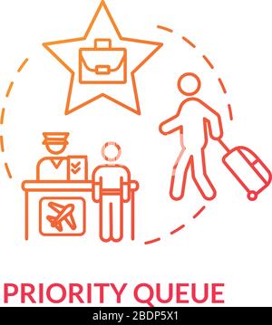 VIP departure lounge concept icon. Luxury class flight, airline waiting ...