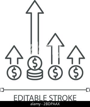 Customizable competitive advantage linear icon FDI concept Stock Vector Image & Art - Alamy